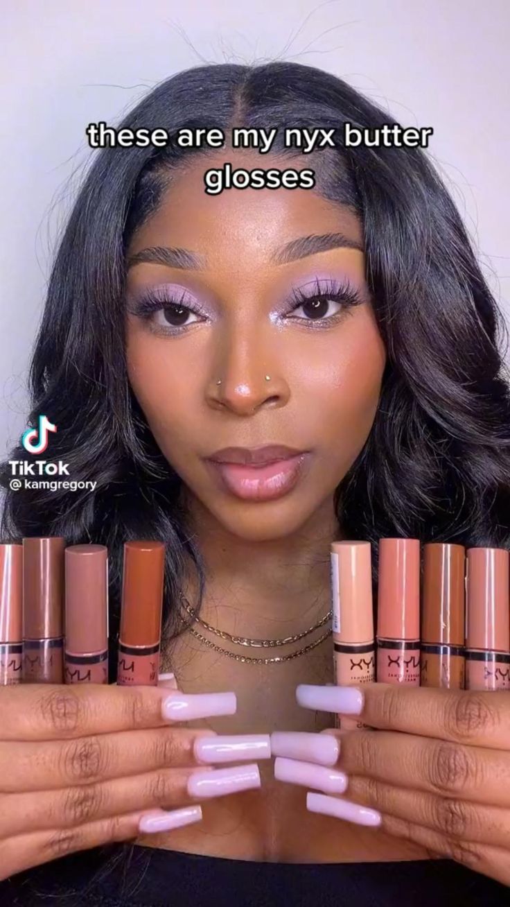 Nyx Lip Gloss Swatches Makeup Routine Dark Skin Makeup Makeup Tutorial