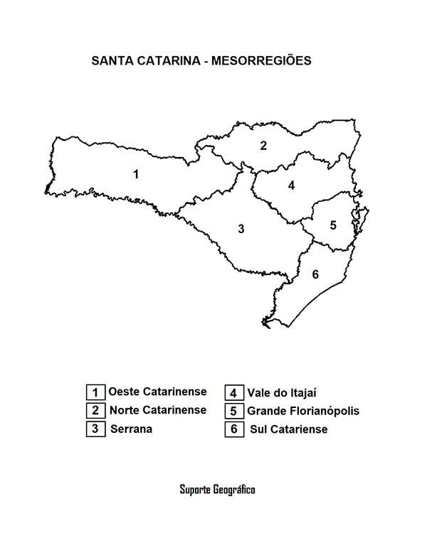 25 Desenhos Do Mapa De Santa Catarina Para Imprimir E Colorir Mapa