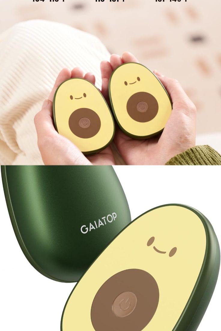 Gaiatop Hand Warmers Rechargeable 2 Pack 4000 Mah Battery Avocados Shaped Electric Hand Warmer