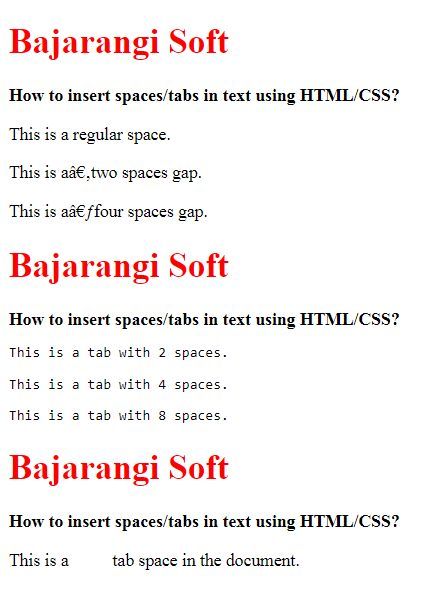 Spacing Can Be Added Using Html And Css By 3 Approaches To Create Extra Spaces Before After Or