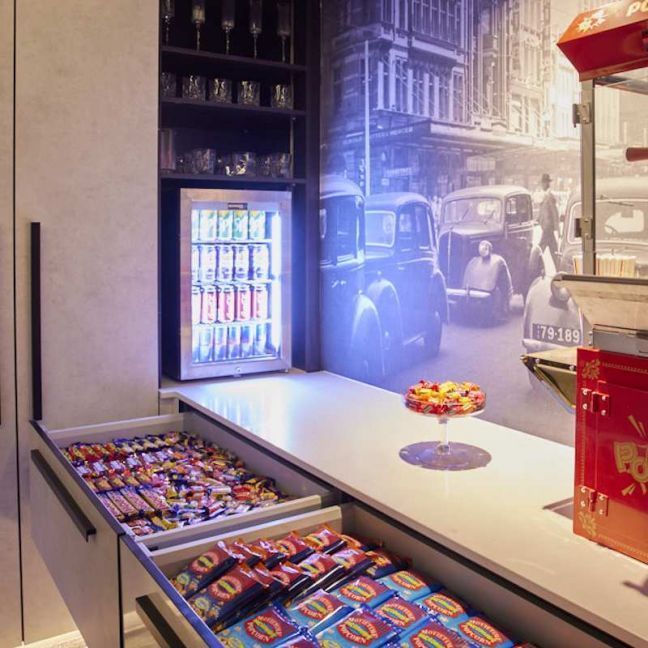 Small Bar Fridge Home Cinema Room Home Theater Rooms Theater Room Design