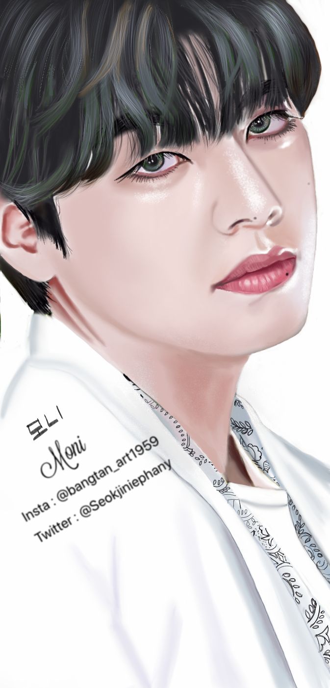 Tae Drawn By Moni Bts Kimtaehyung Taehyung Btsv Btsfanart Taehyungfanart In 2022