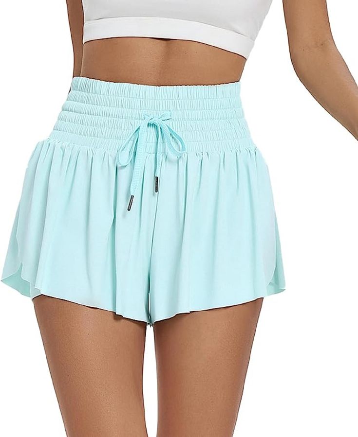 Blaosn Flowy Athletic Shorts For Women High Waisted Gym Yoga Workout Running Tennis Skirt Skort