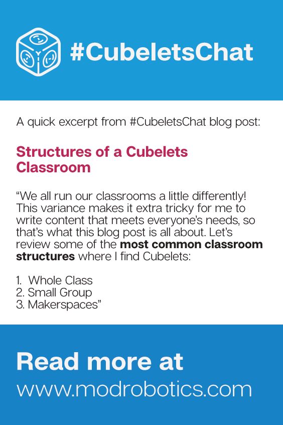 Structures Of A Cubelets Classroom Modular Robotics Cubelets Robot Blocks Computational