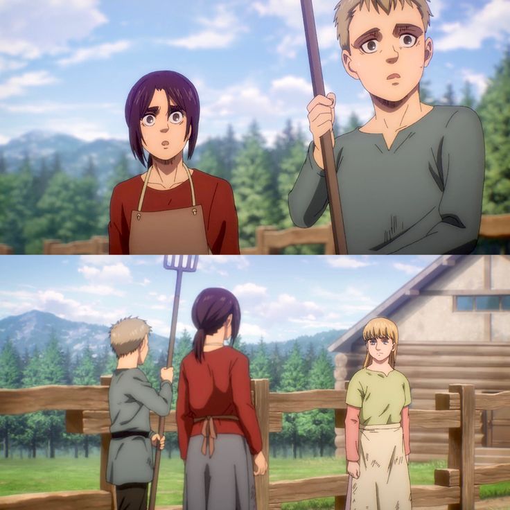 Gabi Falco Kaya And The Forsaken Rake Attack On Titan Eren And Annie Attack