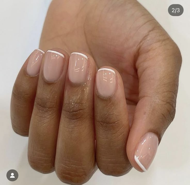 Biab Babes Natural Nails Manicure Short Square Acrylic Nails Square