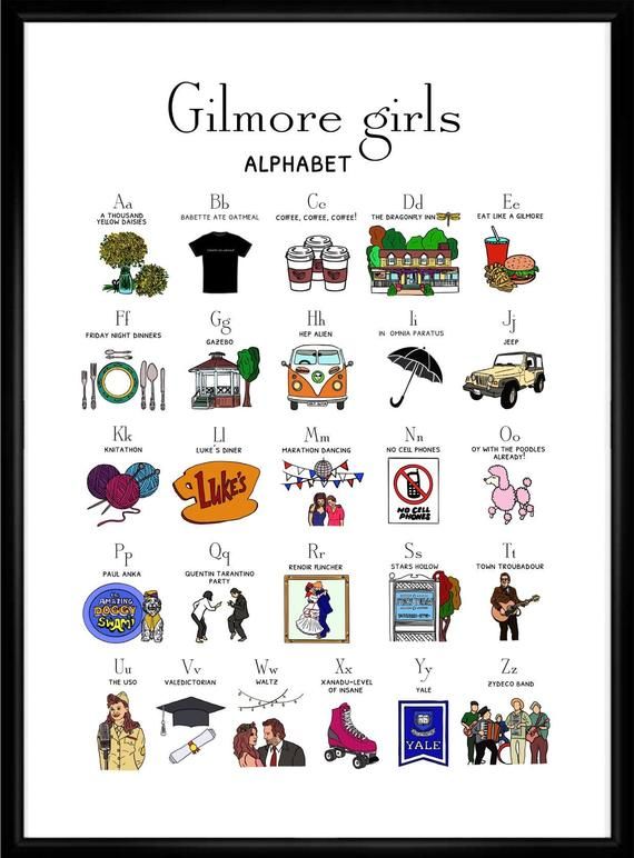 Printable Wall Art Gilmore Girls Digital Poster A3 11x17 Inches Digital