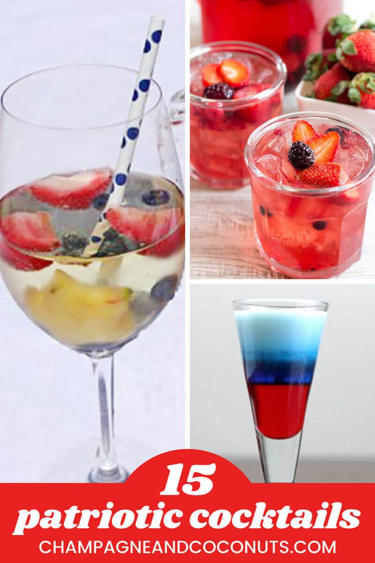 Patriotic Cocktails For The Fourth Of July Patriotic Cocktails 4th