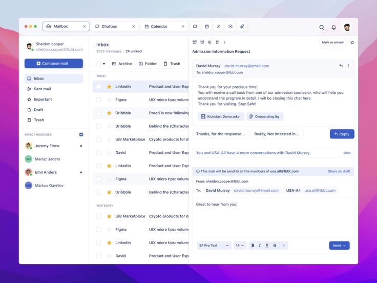 Client Mail Composer One Work Platform In 2024 App Interface Design App Interface Web Design