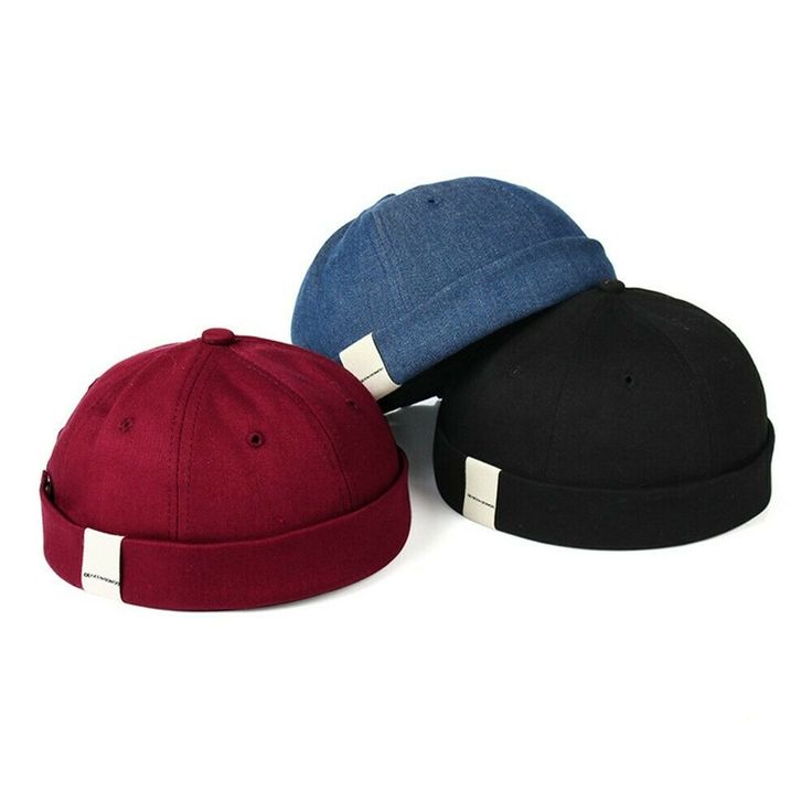 Hip Hop Brimless Solid Color Skullcap Summer Beanie Hat Unisex Cotton Sun Cap Hip Hop Cap