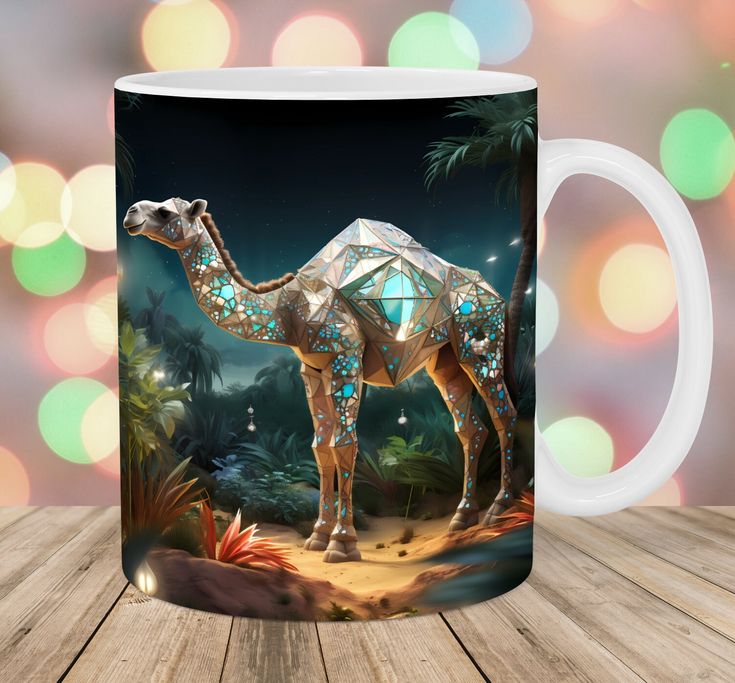3d Camel Mug Wrap 11oz And 15oz Mug Template Mug Sublimation Etsy