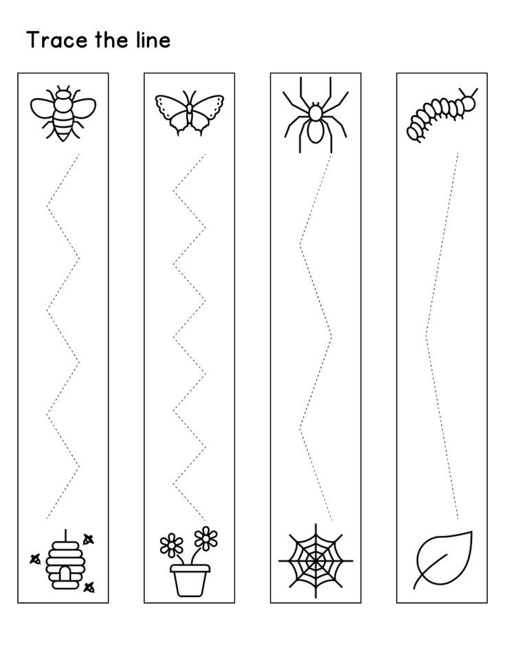 Fine Motor Tracing Skill Tracing Lines Pre Writing Practice Lined
