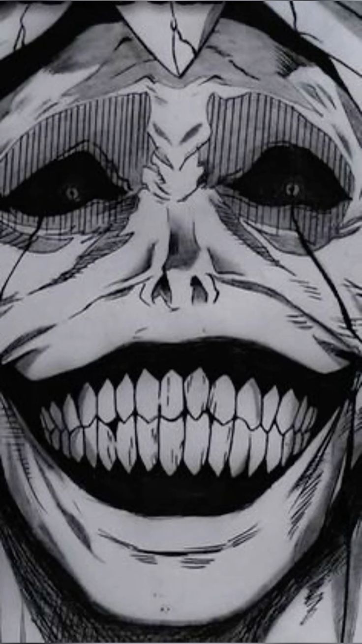 Fav Smile Ever Scary Drawings Smile Drawing Anime Creepy Smile
