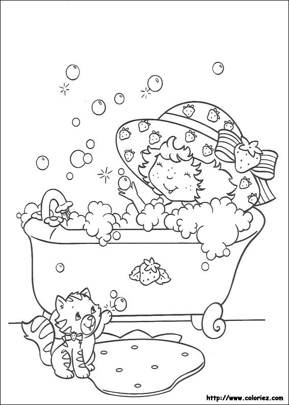 Bath Time Coloring Page