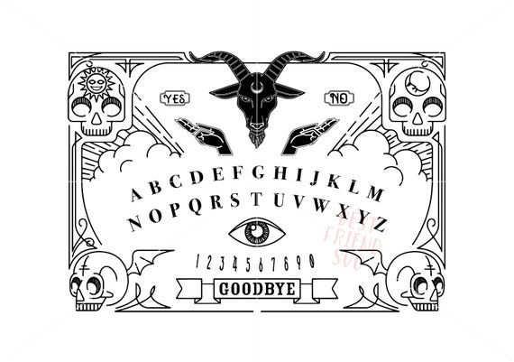 Ouija Board Svg Ouija Spirit Board Design Spirit Board Svg Ouija Svg Ouija Game Svg Cut