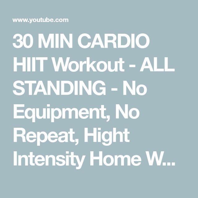 The Words 30 Min Cardio Hit Workout All Standing No Equipment No