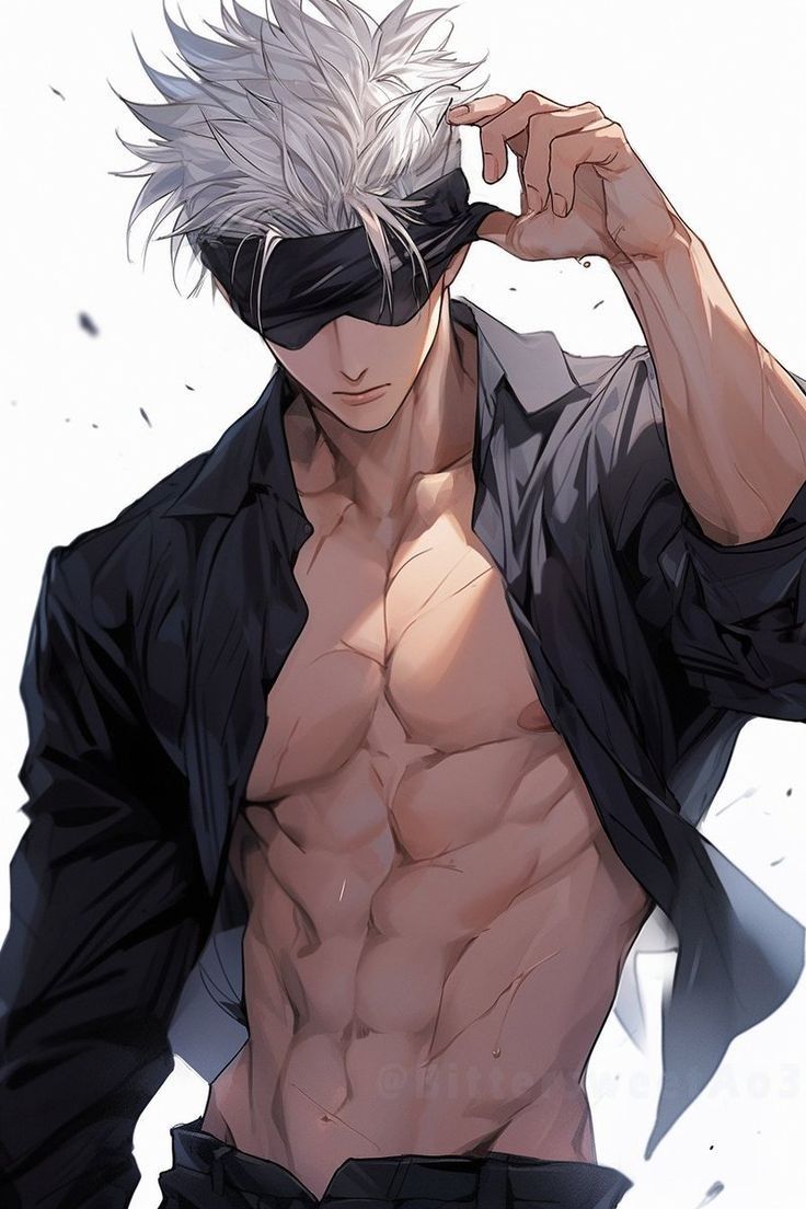 Gojo Chicos Monos Anime Jiujitsu Cuerpo De Hombre