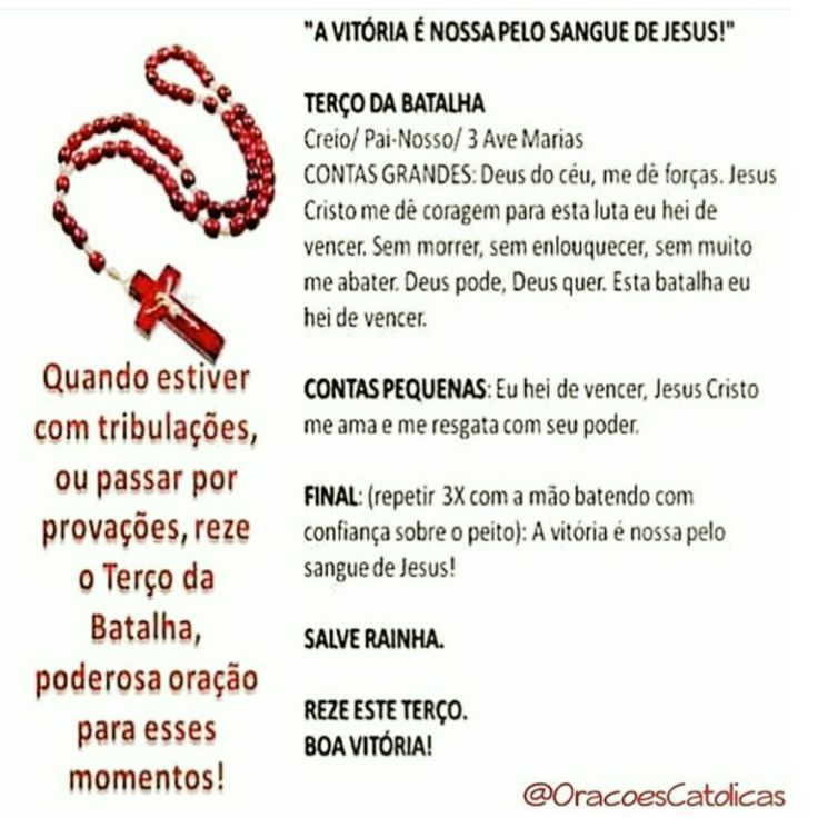 Terço Da Batalha Espiritual Como Rezar 286đ Desfrute De Uma