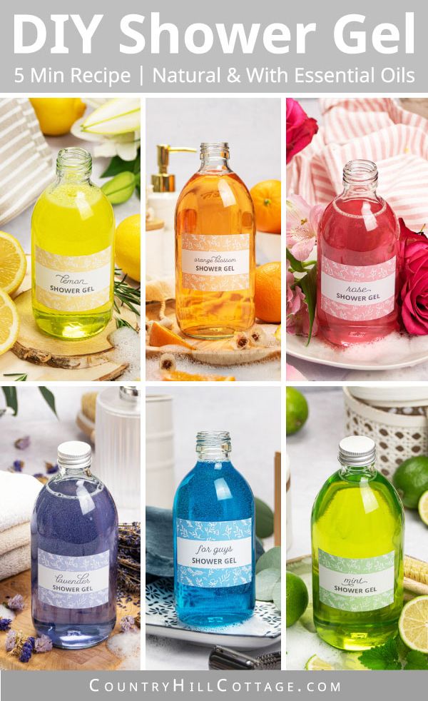 Diy Shower Gel How To Make Shower Gel {7 Recipes} Homemade Body Wash