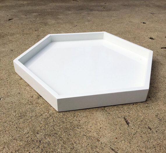 Hexagonal White Decorative Tray, Hexagonal Serving Tray, Hexagon Tray ... Hexagonal White Decorative Tray, Hexagonal Serving Tray, Hexagon Tray ...