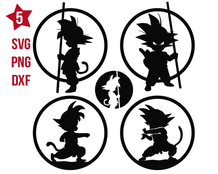 The Dragon Silhouettes Are Shown In Four Different Styles And Sizes Each With An Individuals Name