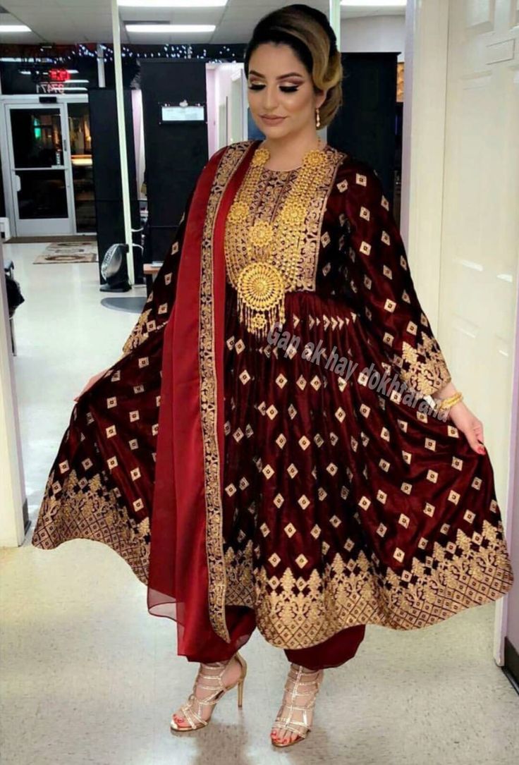 Afghan Style Dress Pakistani Fashion Pakistani Dresses Indian Dresses Indian Outfits