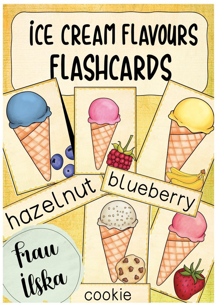 Ice cream - Flashcards - Bild- und Wortkarten – Unterrichtsmaterial im ... Ice cream - Flashcards - Bild- und Wortkarten – Unterrichtsmaterial im ...