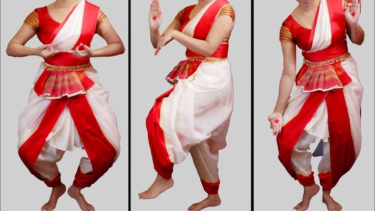 Easy Saree Draping Tutorial For Indian Classical Dance Bharatanatyam