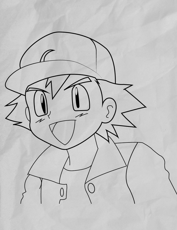 How To Draw Ash And Pikachu Step By Step Pikachu Drawing Pokemon Drawings Camera Drawing