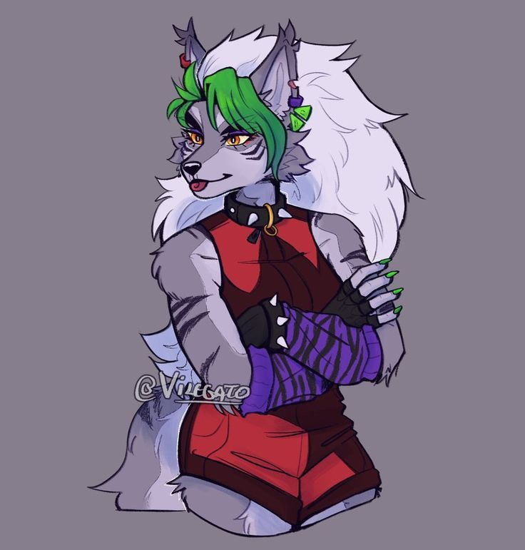 Not Mine I Love This Fanart Of Roxy Anime Fnaf Furry Pics Fnaf Drawings