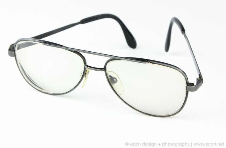 Vintage Rodenstock Mens Grey Metal Pilot Aviator Eyeglass Frames Eyeglasses Aviator Eyeglasses