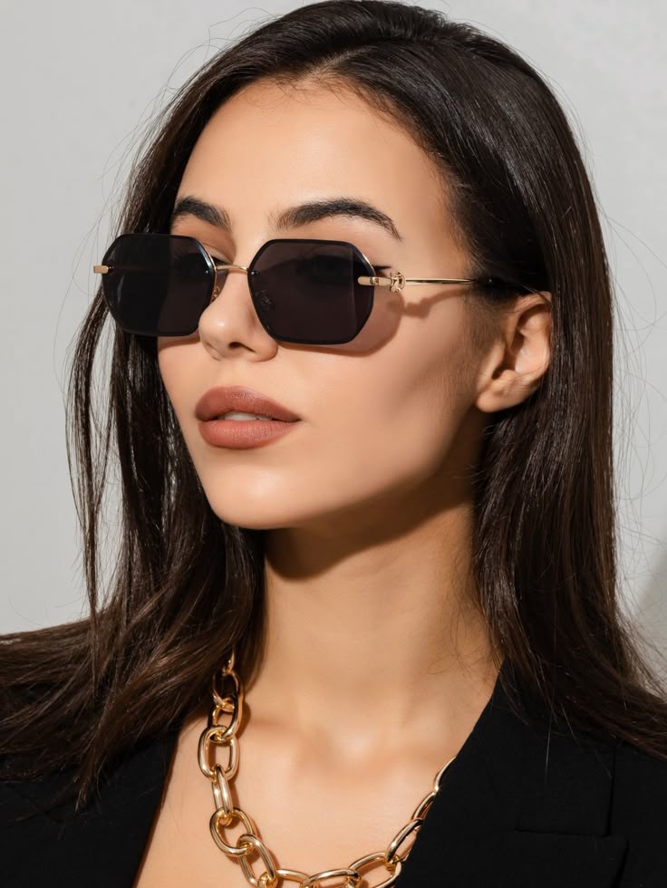 Stylish Sunglasses Square Sunglasses Women Round Sunglasses Lunette Style College Fits
