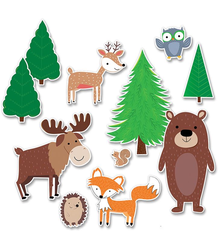 Carson Dellosa 11ct Jumbo Woodland Friends Bulletin Board Set Joann