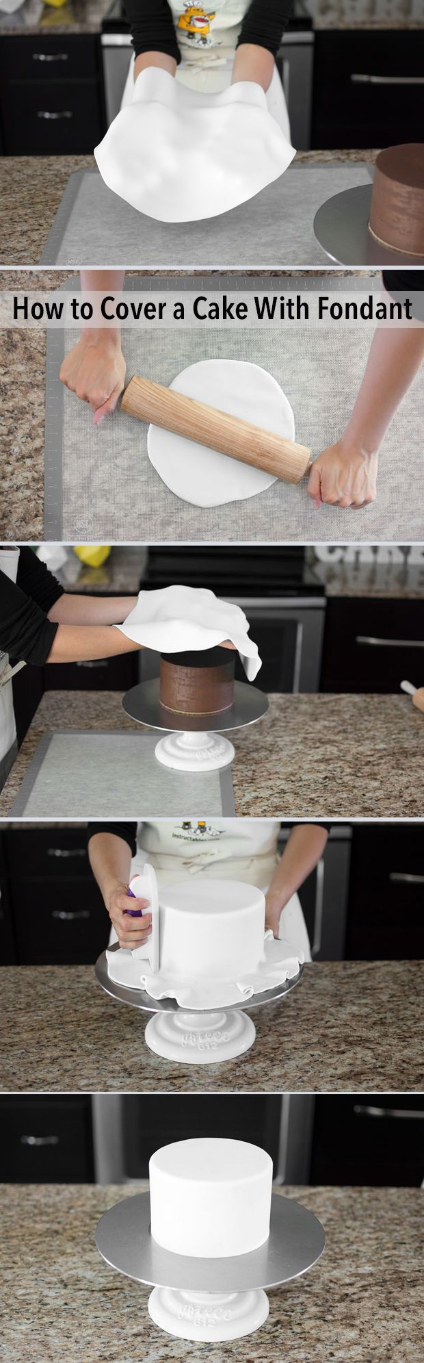 How To Cover A Cake With Fondant Fondant Cakes Fondant How To Make Cake