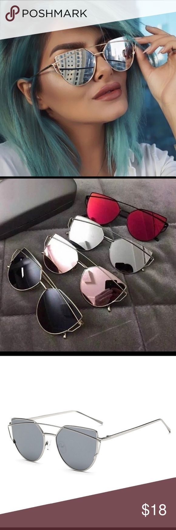 Last One ️mirrored Cat Eye Sunglasses