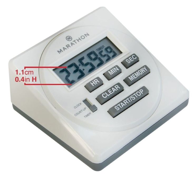 Large Digital Timer Countdown Countup Clock Memory 24 Hour Tabletop ... Large Digital Timer Countdown Countup Clock Memory 24 Hour Tabletop ...