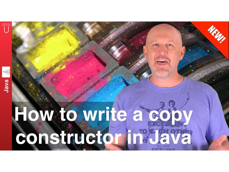How to write a copy constructor in Java - 037 | Writing, Mens tshirts ... How to write a copy constructor in Java - 037 | Writing, Mens tshirts ...