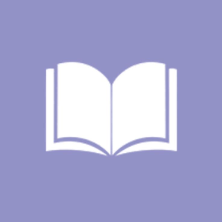Ios 15 Purple Theme Aesthetic Icon Books