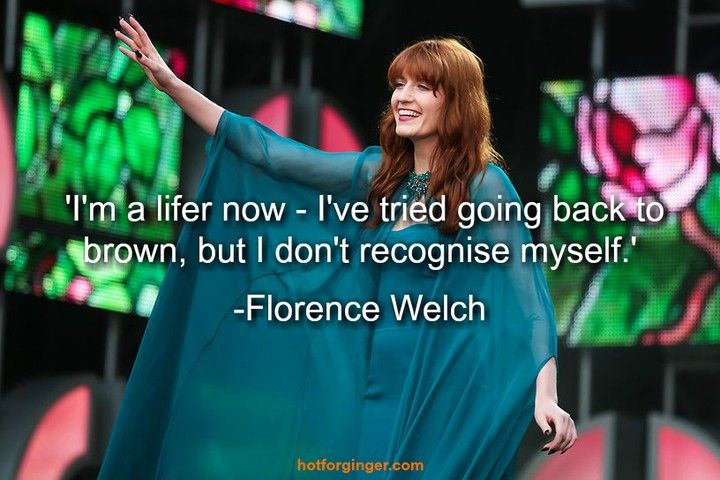 Once You Redhead You Never Go Back Hotforginger Florence Welch Florence Welch Welch Redheads