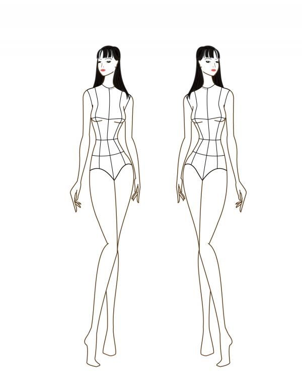 Como Desenhar Croquis De Moda 9 Passos Forma Figura Desenho Modelo