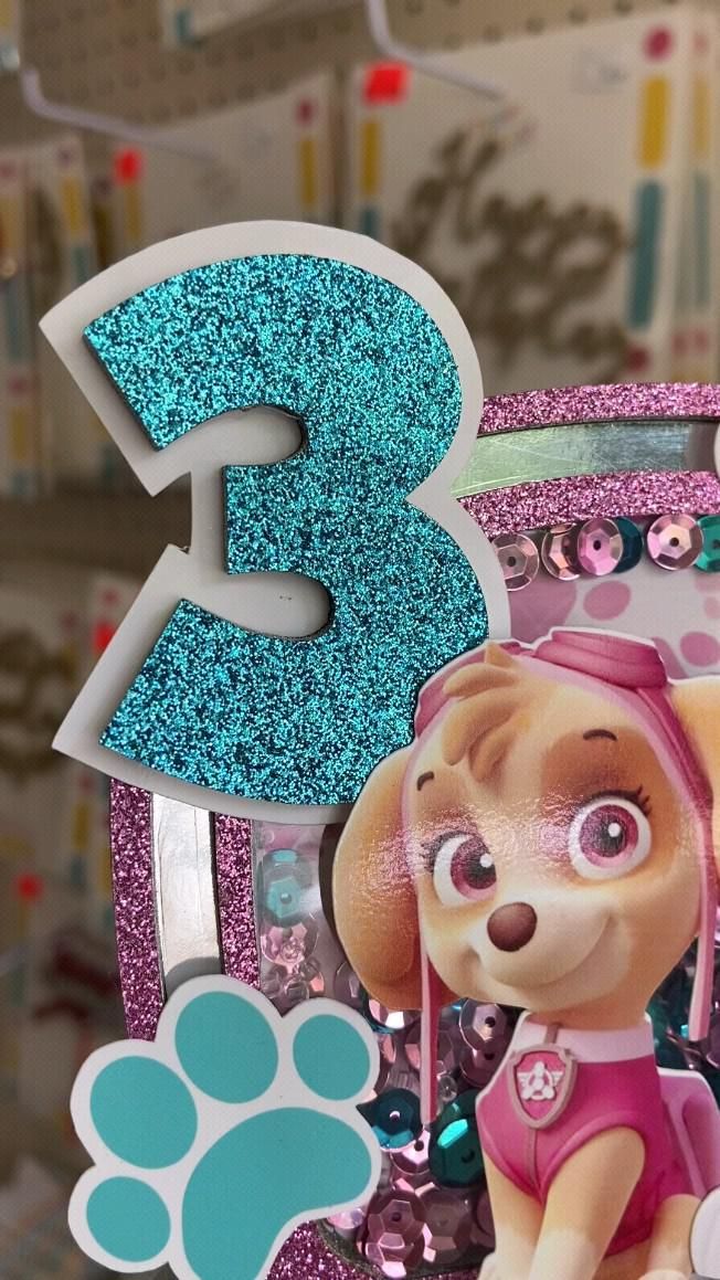 Caketopper Paw Patrol Skye Everest Adornos Para Tortas Imprimibles