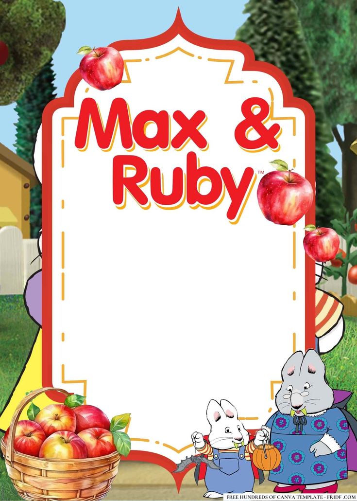 Free Editable Max And Ruby Birthday Invitations In 2024 Max And Ruby