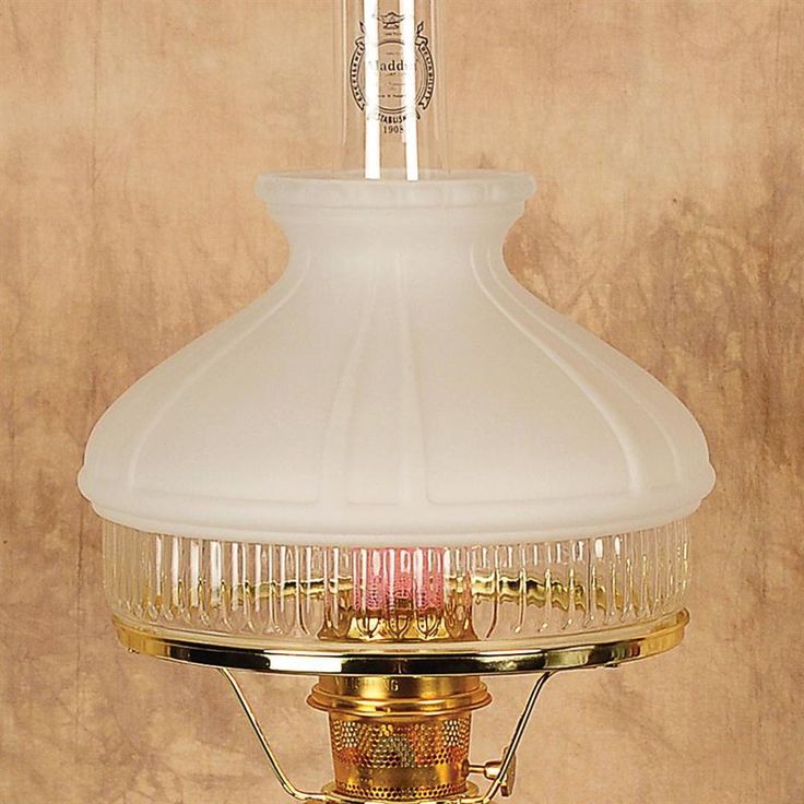 Aladdin White Top Glass Oil Lamp Shade Lamp Oil Lamps Cool Lamps