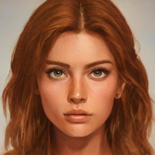 Portrait By Whoviang Artbreeder Red Hair Brown Eyes Red Hair Blue Eyes Red Hair Blue Eyes