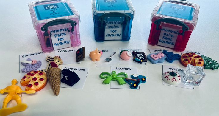 Minimal Pair Minis Speech Therapy Mini Objects Speech Minis Articulation Objects Final Consonant