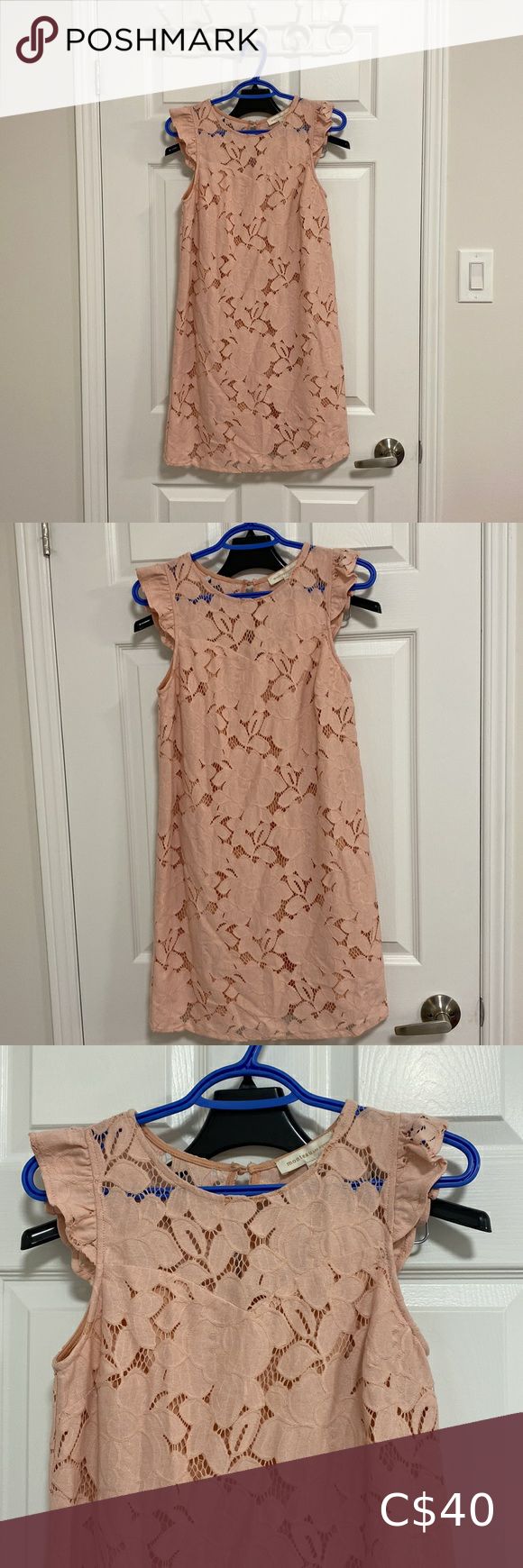 Monteau Los Angeles Lace Pink Dress Bnwt Lace Pink Dress Clothes