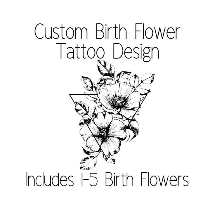 Personalized Triangle Tattoo Design Create Your Own Unique Etsy