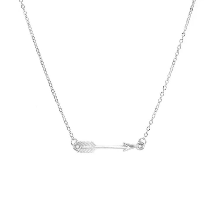 Leah Arrow Necklace Arrow Necklace Silver Arrow Necklace Arrow Pendant