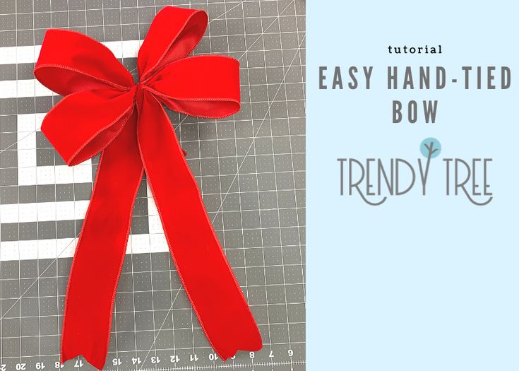 Easy Hand Tied Bow Tutorial Tie Bows With Ribbon Diy Wreath Bow How