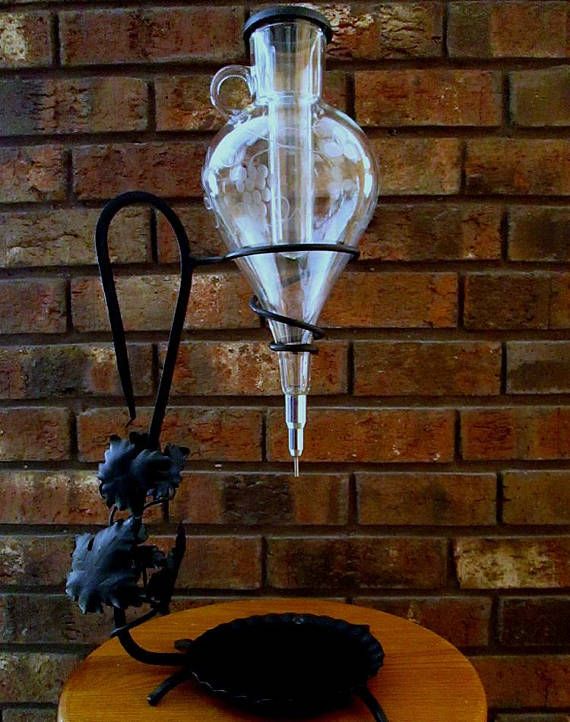 Etched Glass Wine Aerator Dispenser Etsy Wine Aerator Aerator Wine Glass